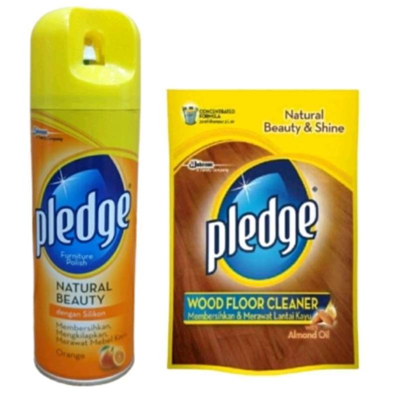 Jual Paket Pledge Furniture Polish Orange 350ml + Pledge Wood Floor ...