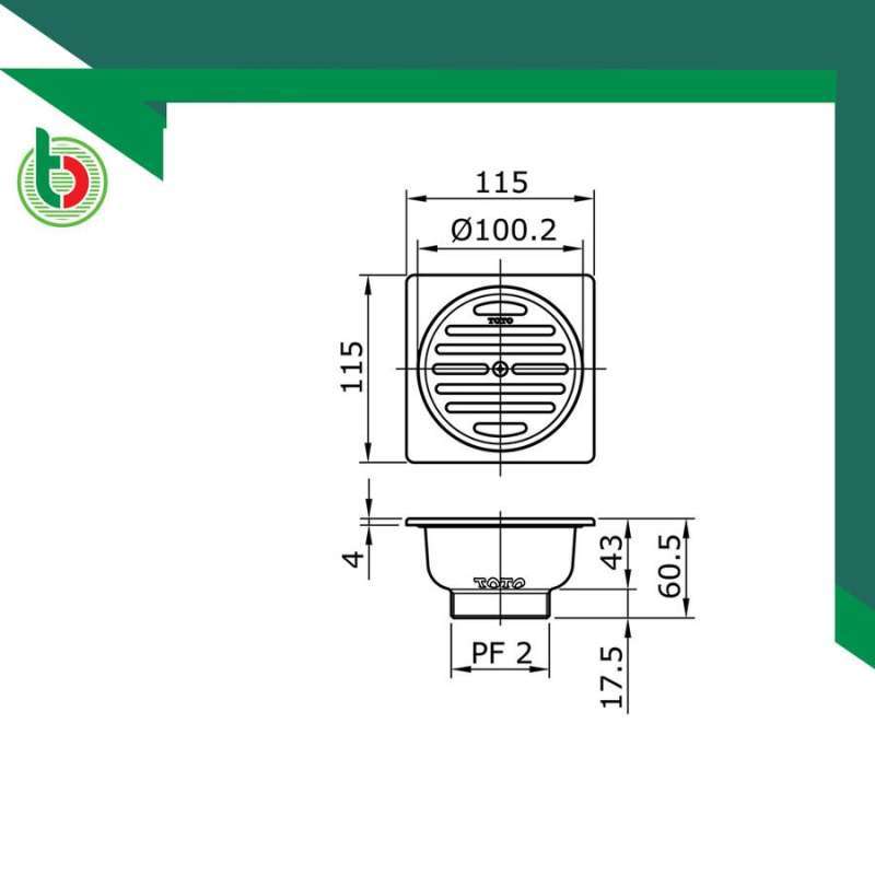 Jual Floor Drain Toto Tx1db (saringan Got Anti Karat) Di Seller Berjayagallery - Toko Berjaya ...