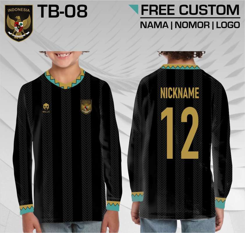 Promo Jersey bola timnas indonesia terbaru baju kaos anak lengan ...