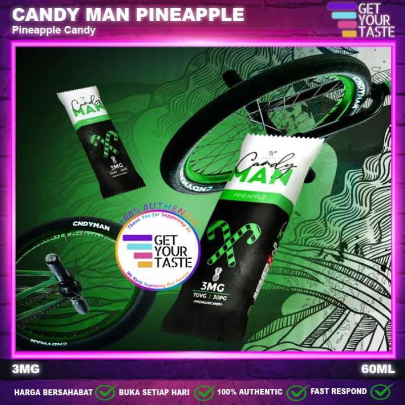 Jual Jual Liquid Candyman Pineapple 60ML by FVS x TNT - Candy Man - 3MG ...