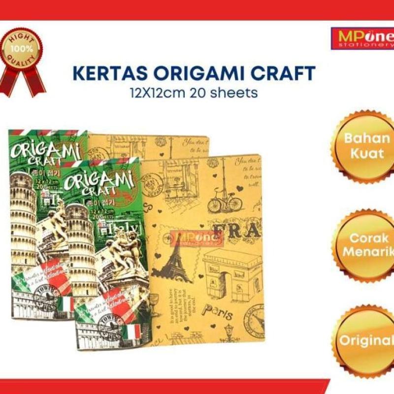 Jual Kertas Origami Craft / Kertas Motif Craft / Kertas Craft Isi 20 ...