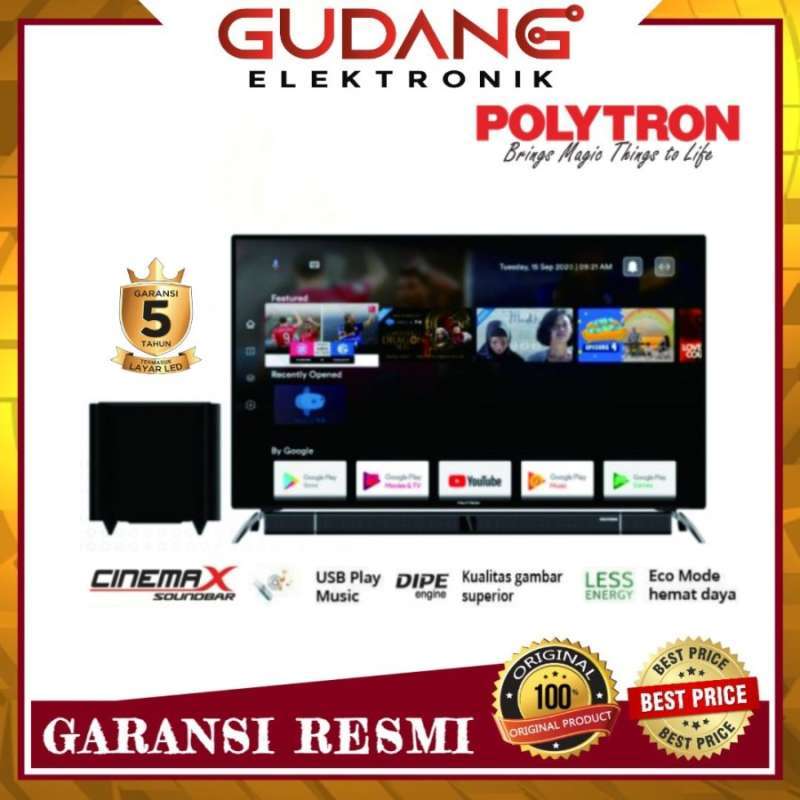 Jual LED TV 50 INCH POLYTRON PLD 50BUA8859 UHD 4K SMART TV di Seller ...