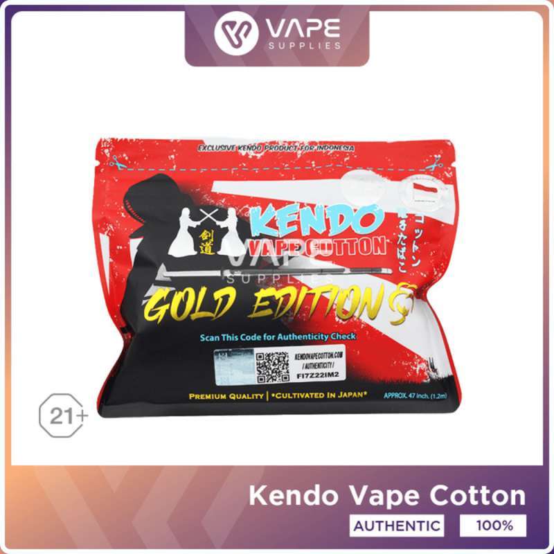 Jual Kendo Vape Cotton Gold Edition Authentic 100% Original - Kapas ...