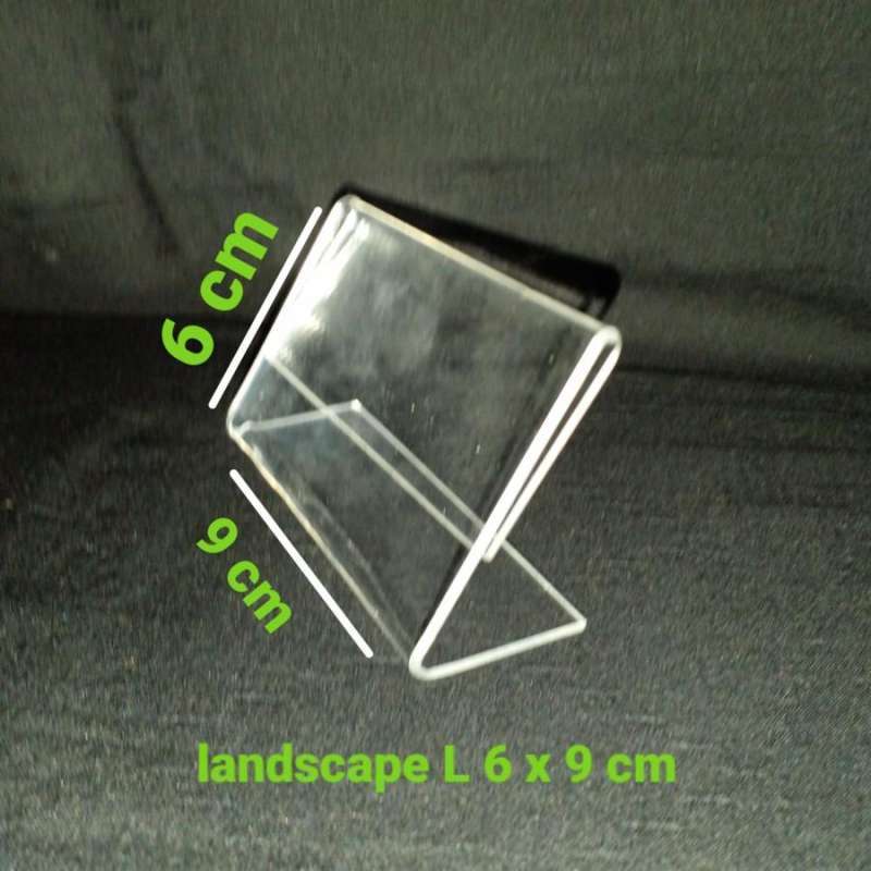 Jual Akrilik Display No Meja Ukuran 6x9cm Model Landscape Di Seller ...