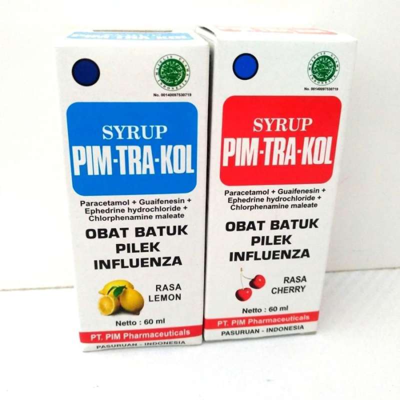 Jual Pimtrakol Pim-tra-kol Sirup Obat Batuk Pilek Influenza 60ml Anak ...