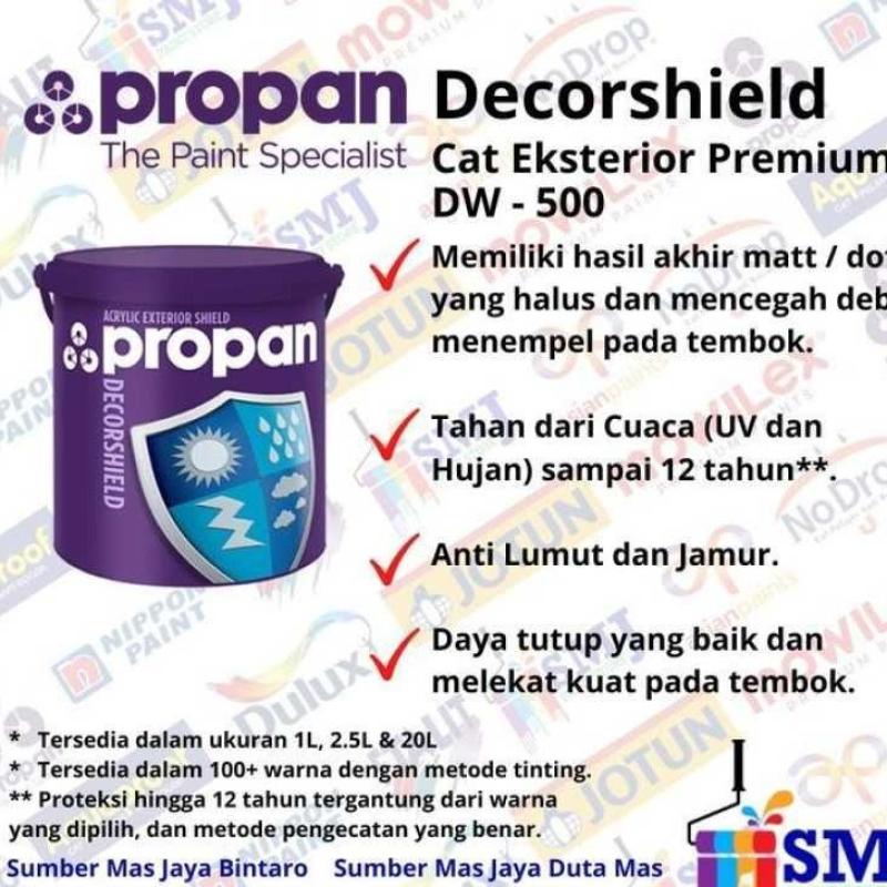 Jual Cat Tembok Eksterior Premium Propan Decorshield Warna Tinting 20l ...