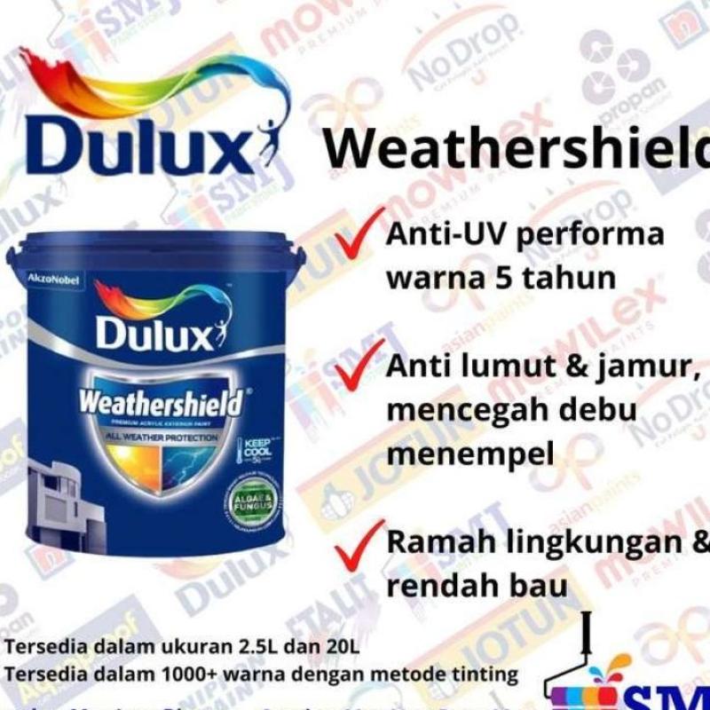 Jual Cat Tembok Eksterior Dulux Weathershield Warna Tinting 2 5l Di