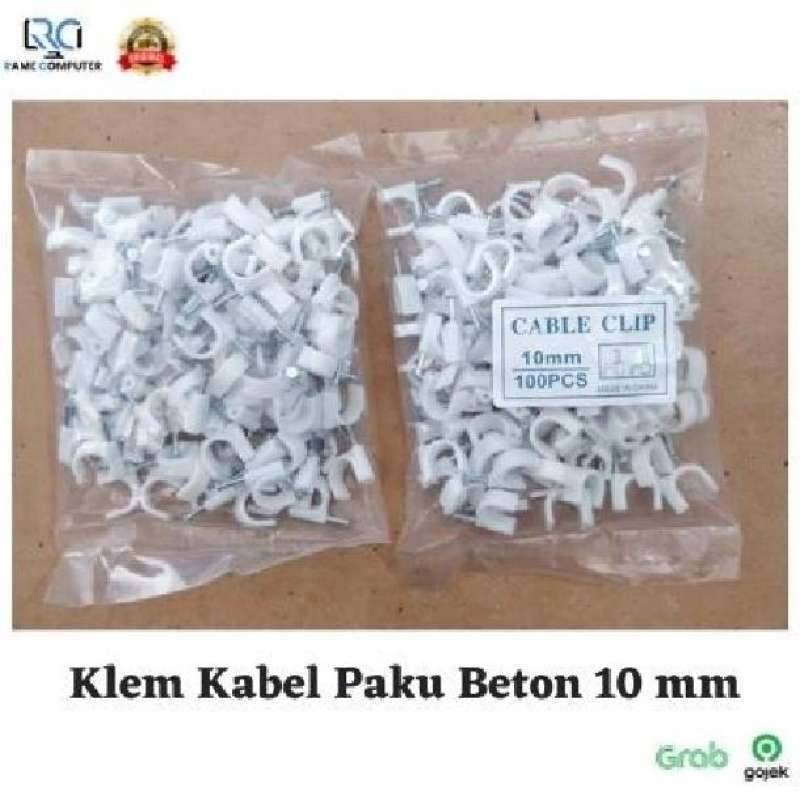 Jual Paku Klem / Klem Kabel Paku Beton 10mm Di Seller Rame Computer ...