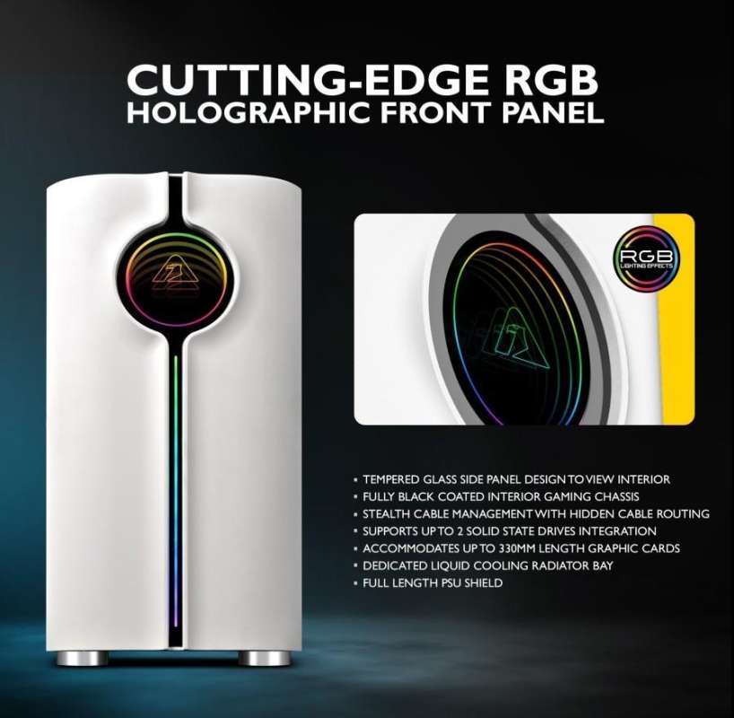 Jual Case Gaming Armaggeddon Tron Holo 3 - Rgb Holographic Neww Edition ...