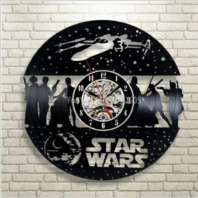 Promo Jam Dinding Design Star Wars Interior Ruang Tamu Kamar Kado Gift ...