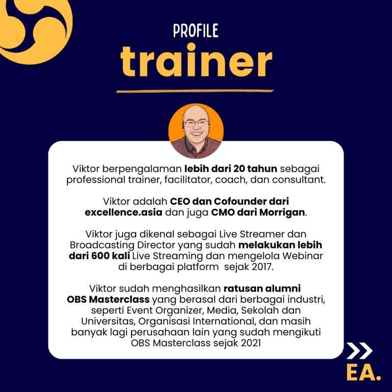 Jual Excellence.asia Kelas Tatap Muka - Obs Studio Masterclass ... Jual Excellence.asia Kelas Tatap Muka - Obs Studio Masterclass ...