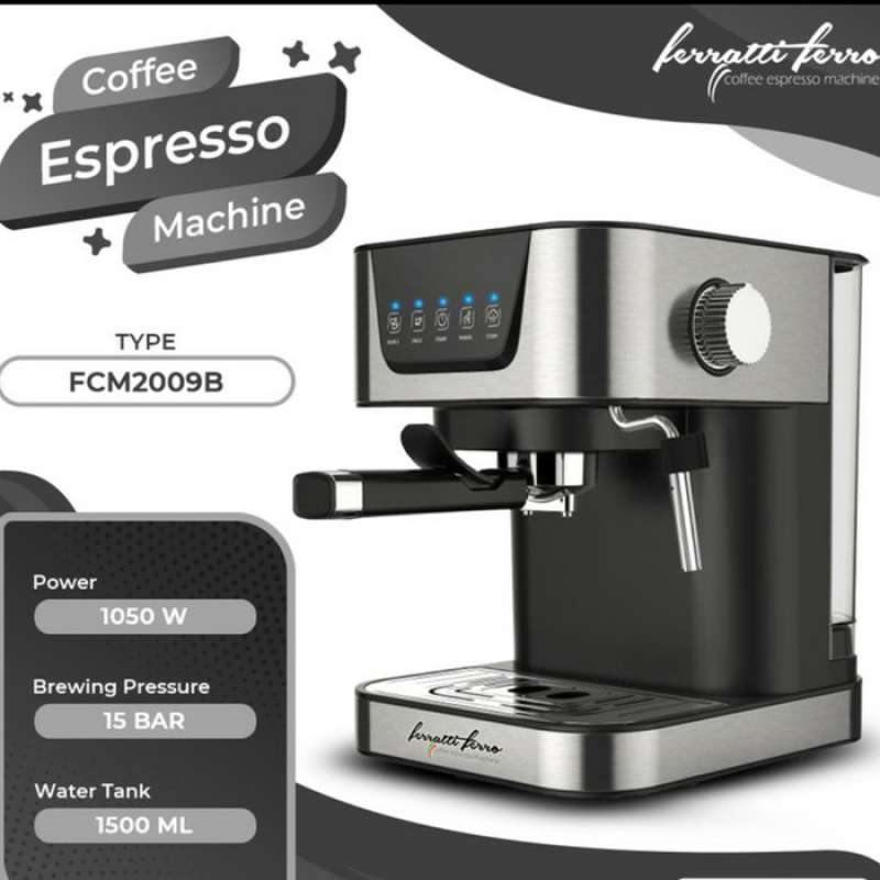 Promo Coffee Espresso Machine Ferratti Ferro Fcm2009B Mesin Kopi Fcm ...