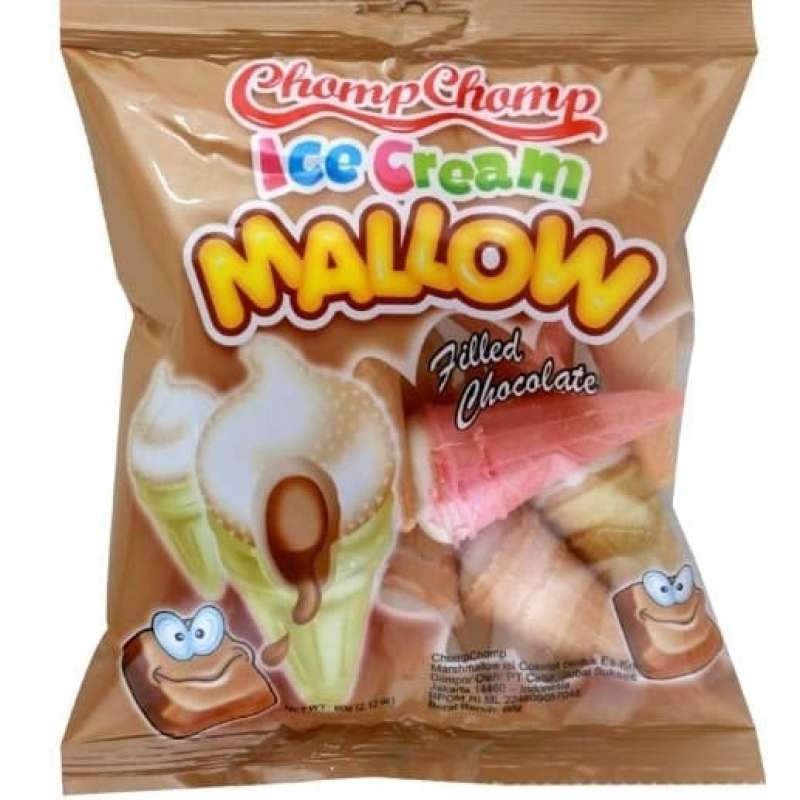 Jual Chomp Chomp Ice Cream Mallow filled chocolate 60g di Seller ...