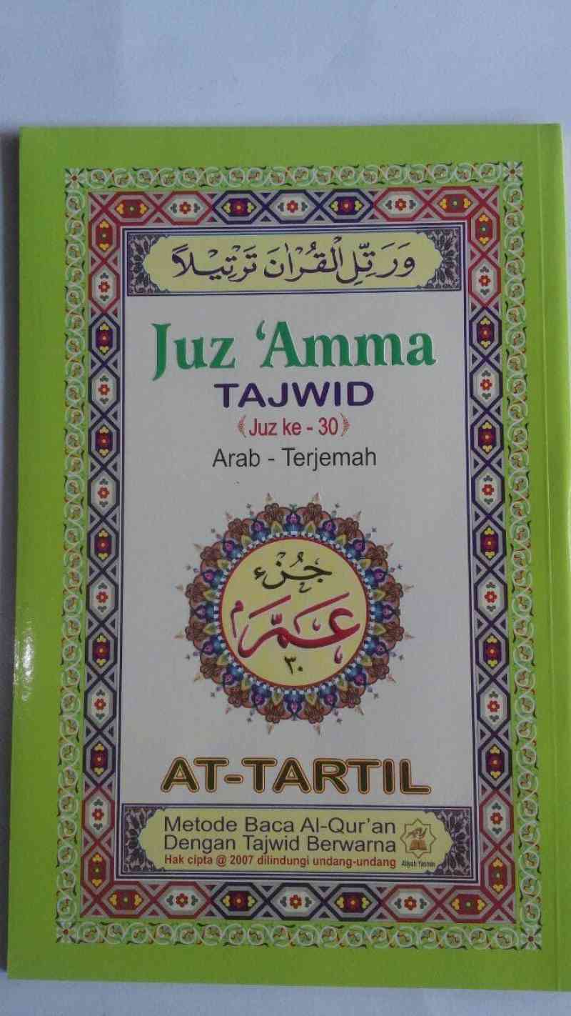 Jual Al-quran Juz Amma Tajwid At-tartil Arab-terjemah Ukuran B5 Di ...