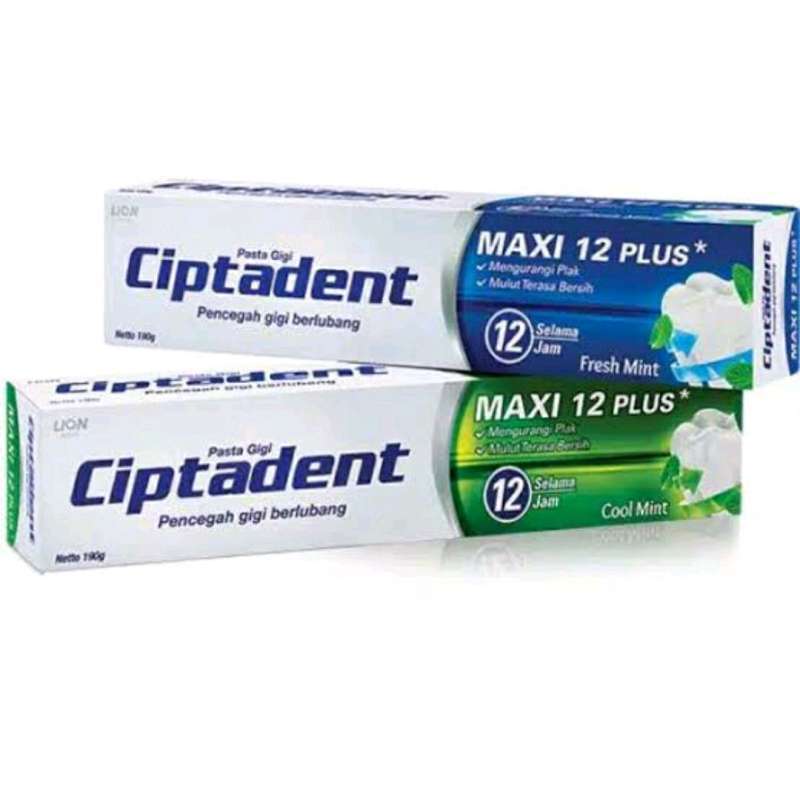 Jual Ciptadent Pasta Gigi Maxi 12 Plus 190gram - Fresh Mint di Seller ...
