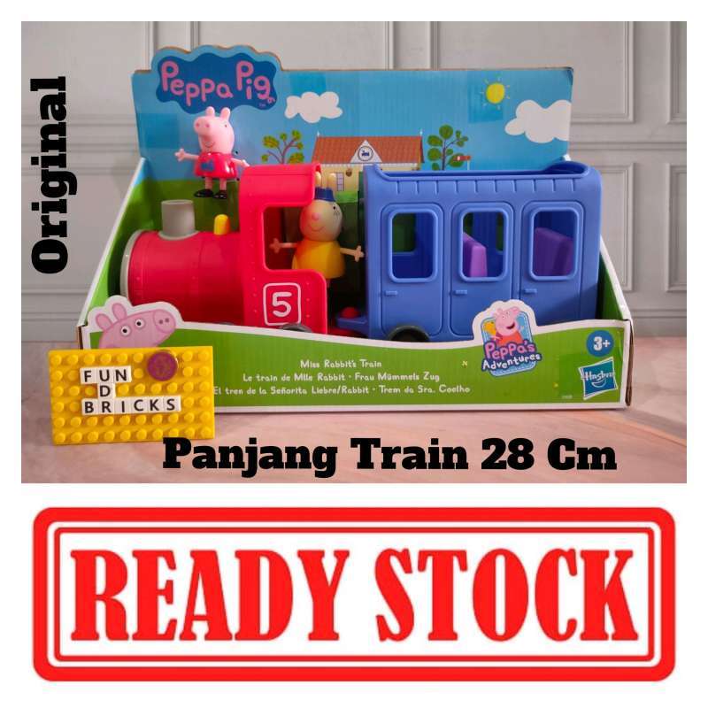 Promo Peppa Pig Miss Rabbit Train Rabbits Peppas Adenture with Figure 3 ...