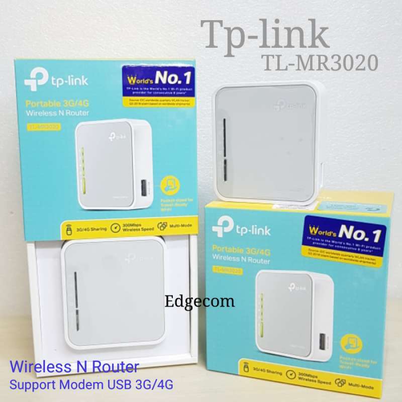 Promo Tp-Link Tl-Mr3020 3G/4G Wireless N Router Diskon 11% di Seller ...