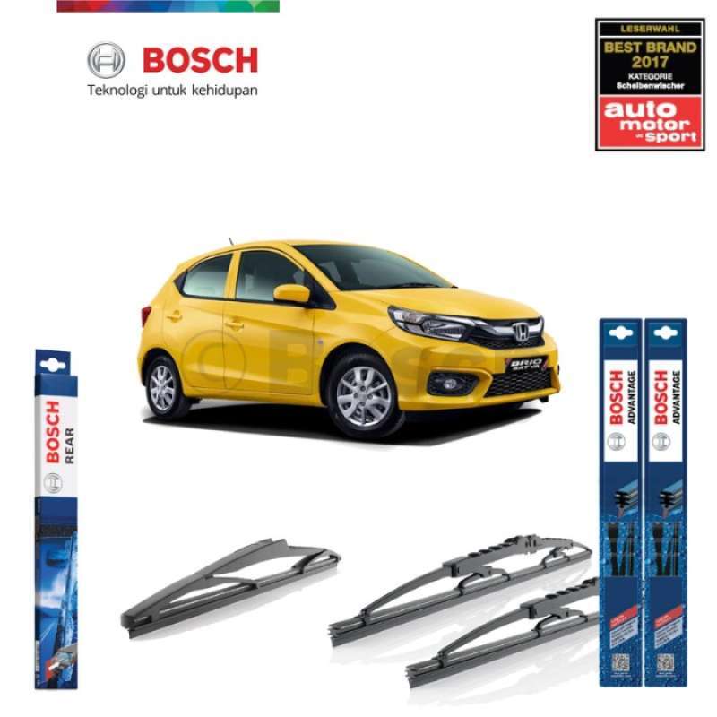 Promo Premium Wiper Honda All New Brio Depan Belakang Bosch Advantage