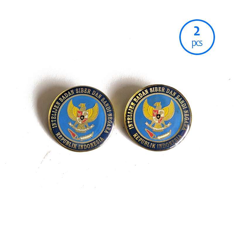 Jual Pin Intelijen Badan Siber Dan Sandi Negara Warna Biru Murah Pin ...
