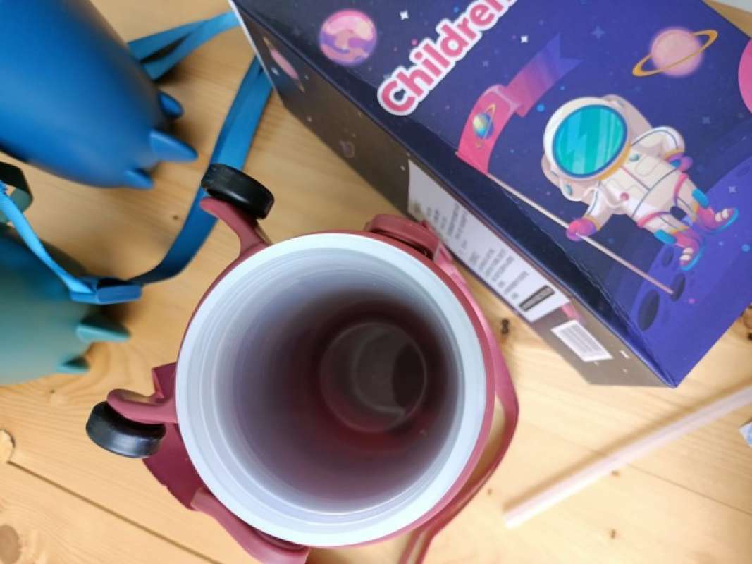 Promo B879 Botol Air Minum Anak Roket Double Wall + Tali Panjang ...