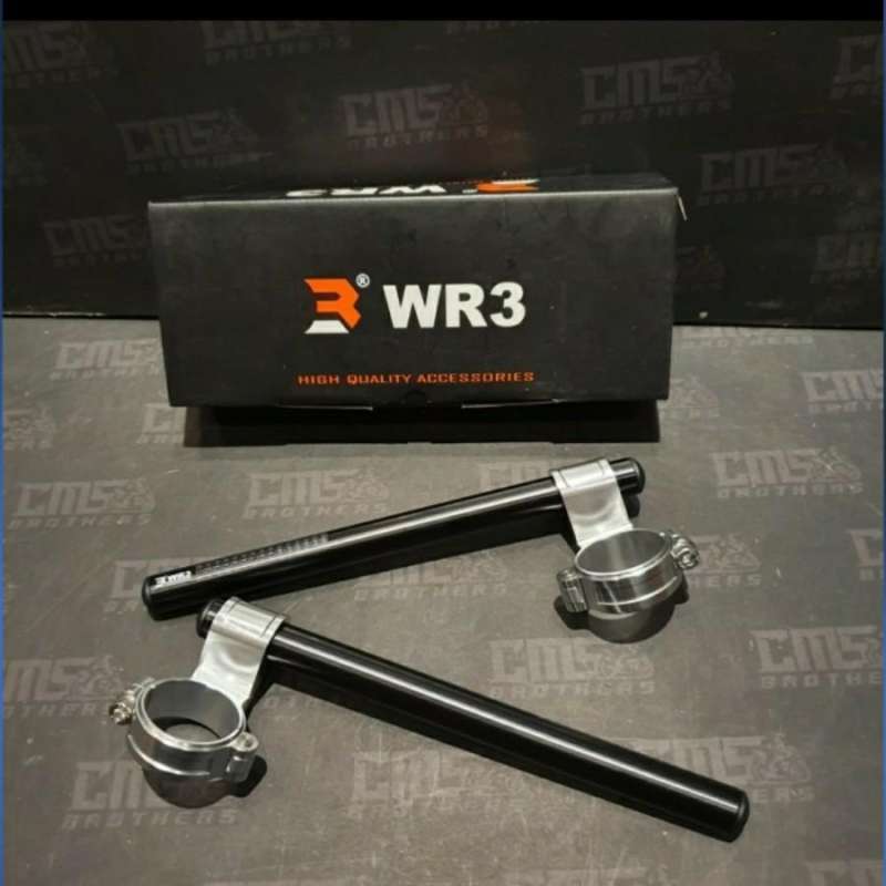 Jual Stang Jepit Clip On Wr3 45mm Cbr250rr Zx25r Silver Original Di ...