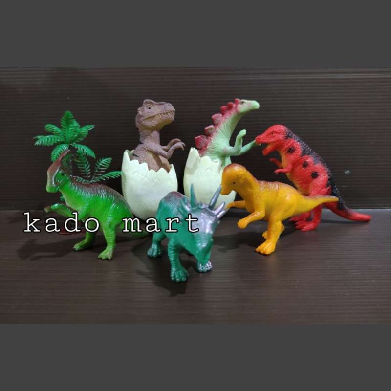Jual MAINAN ANAK DINOSAUR WORLD DINOSAURUS KARET SET BINATANG HEWAN ...