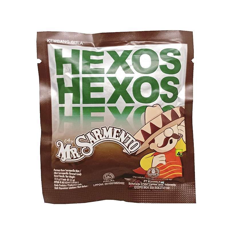 Promo HEXOS Mr Sarmento - Mint Sarsaparilla Candy - SACHET Isi 5 butir ...