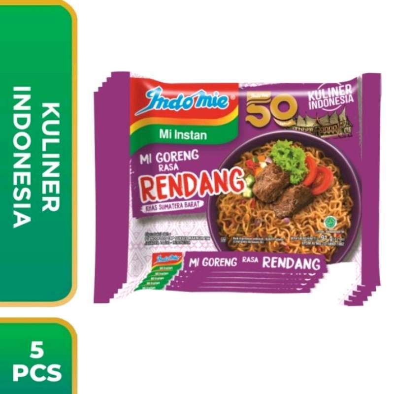 Jual Indomie Mie Instan Kuliner Indonesia Mi Goreng Rasa Rendang Paket ...