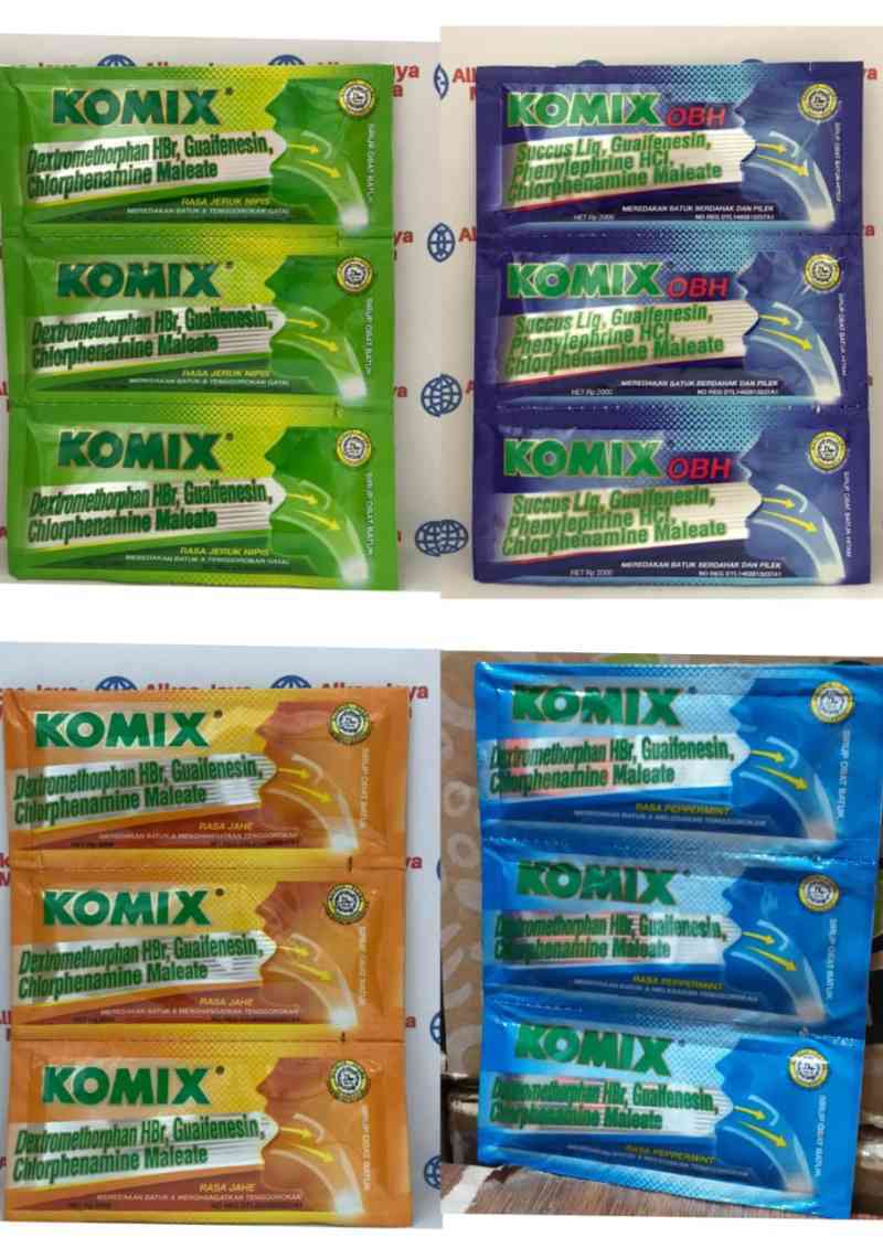 Jual Komix Adults Obat Batuk Cair Sachet (3 Sachet8) - Rasa Jeruk Nipis ...