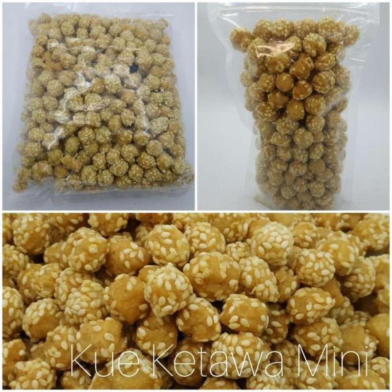 Jual Kue Ketawa Mini Tabur Wijen Khas Medan 150gr Snack Murah Enak ...