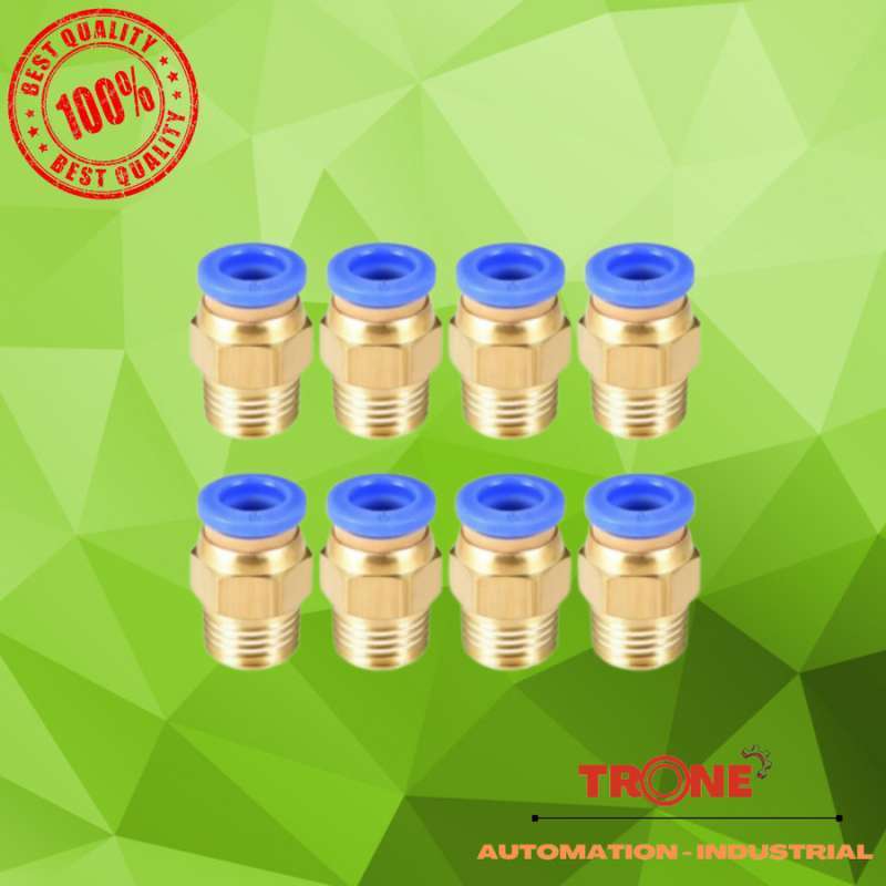 Jual MPC 10-01 FITTING PNEUMATIC LURUS MALE 10MM DRAT 1/8 (READY STOCK ...