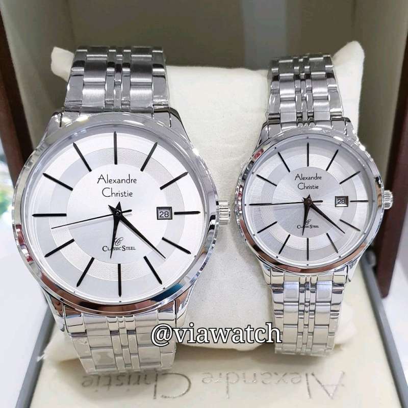 Jual Jam Tangan Couple Alexandre Christie Ac 8348 Ac8348 di Seller ...