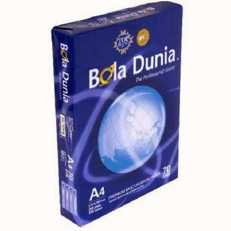 Jual Bola Dunia Kertas HVS A4 70 gsm 210 x 297 mm / Print / Fotocopy di ...