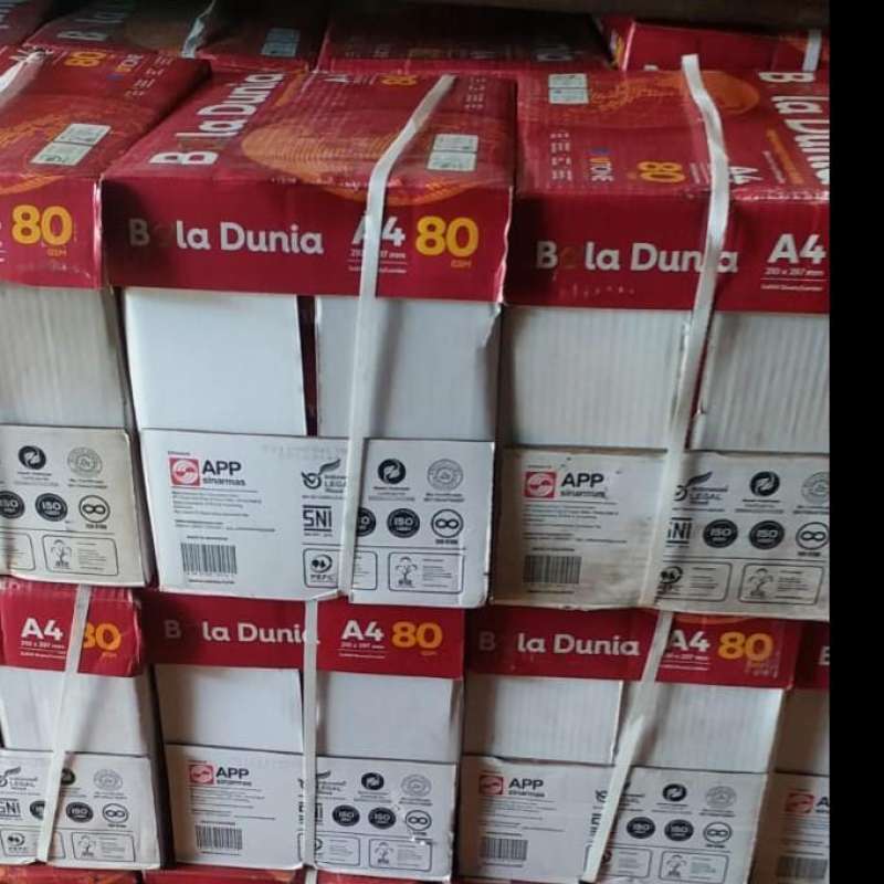 Jual Kertas A4 80 Gram Bola Dunia di Seller cck2303 Official Store - jl ...