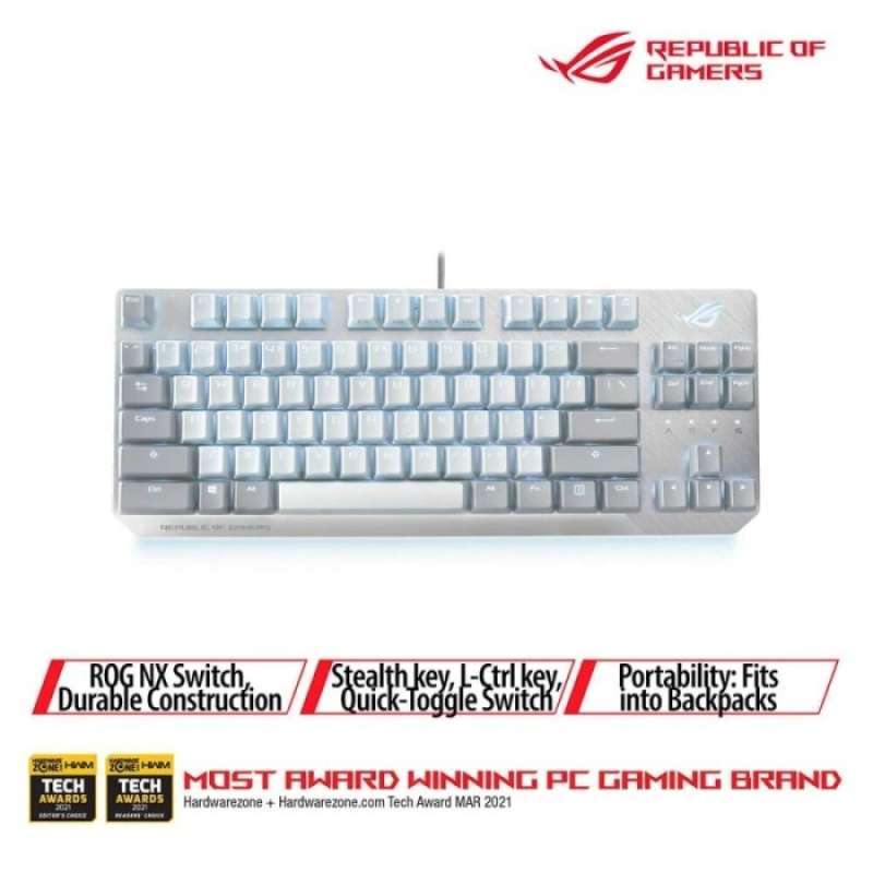Jual ASUS ROG Strix Scope NX TKL Moonlight White Mechanical Gaming ...