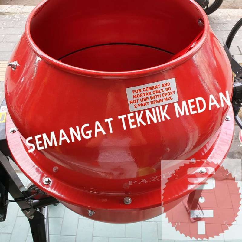 Jual Mesin Molen Pengaduk Aduk Semen Mini Listrik Concrete Mixer 180 Liter Di Seller Semangat ...