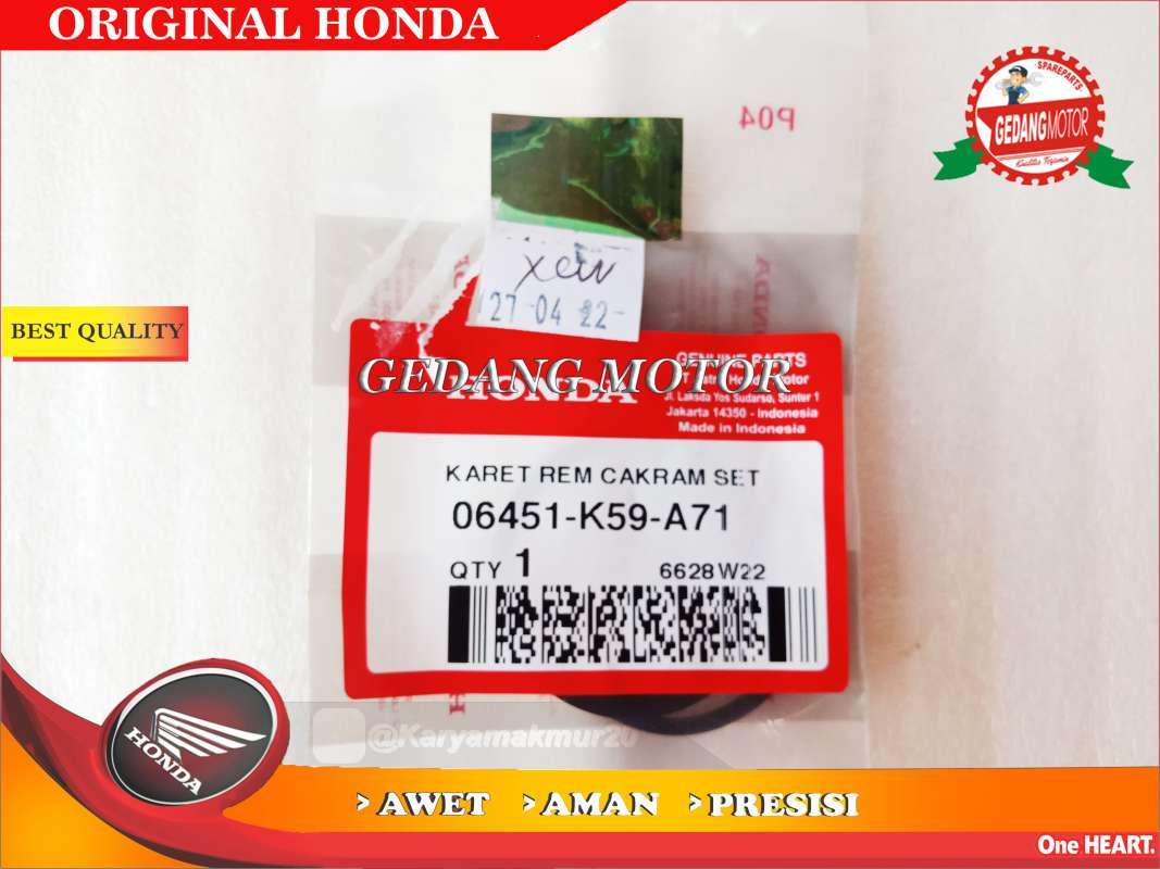 Jual Seal Set Piston Kaliper Rem Genio Vario 125 150 Esp Led Ori Ahm Di Seller Gedang Motor ...