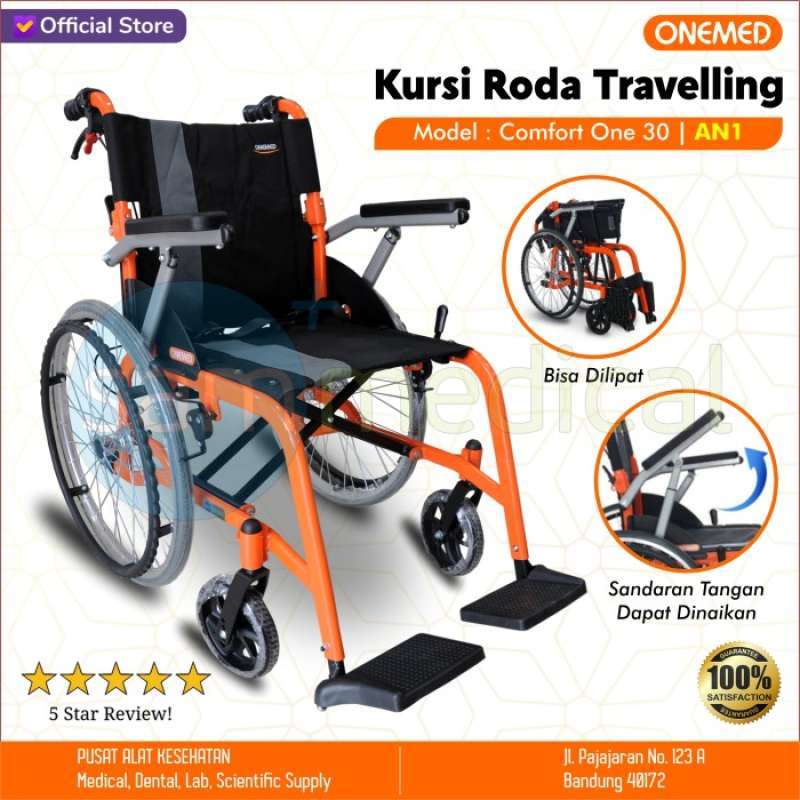 Jual Kursi Roda Comfort One 30 An1 Roda Besar Plus Hitam Orange Di ...