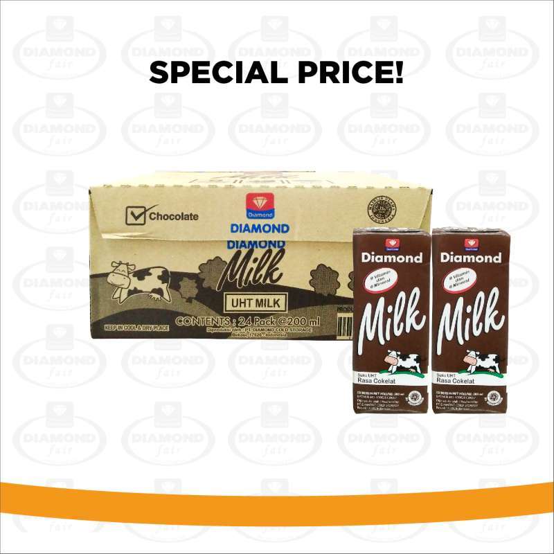Jual DIAMOND MILK UHT CHOCOLATE 200 ML - PROMO SPESIAL di Seller ...