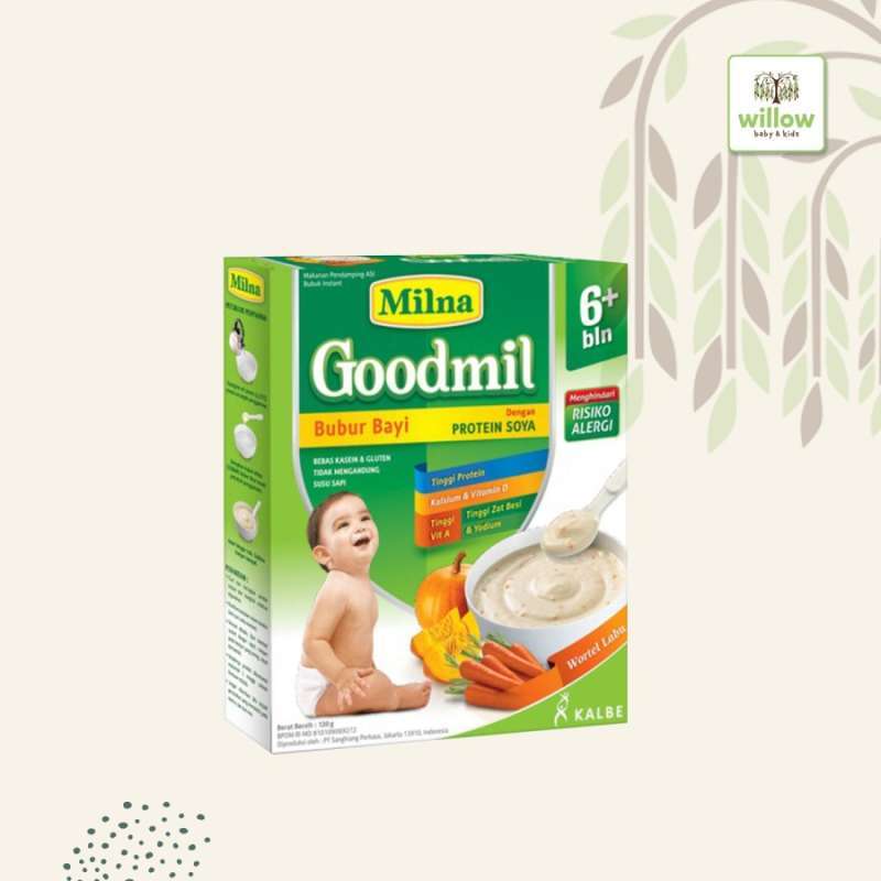Jual Milna Goodmil Wortel Labu 120gr Bubur Bayi Halal Di Seller Willow ...