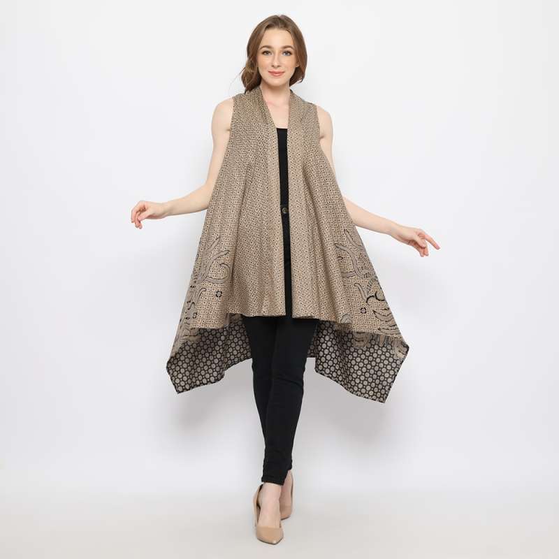 Jual Winggo Millie Long Batik Outer In Nude Brown Di Seller Winggo Id ...