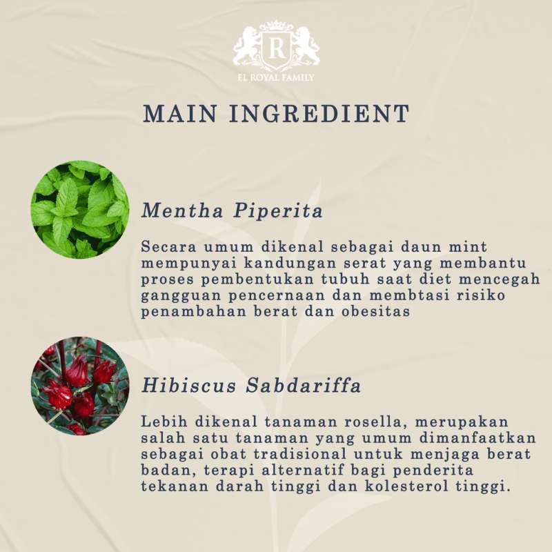 Promo El Royal Premium Herbal Tea / Teh Herbal Untuk Kesehatan Diskon ...
