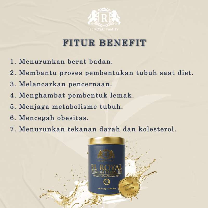 Promo El Royal Premium Herbal Tea / Teh Herbal Untuk Kesehatan Diskon ...