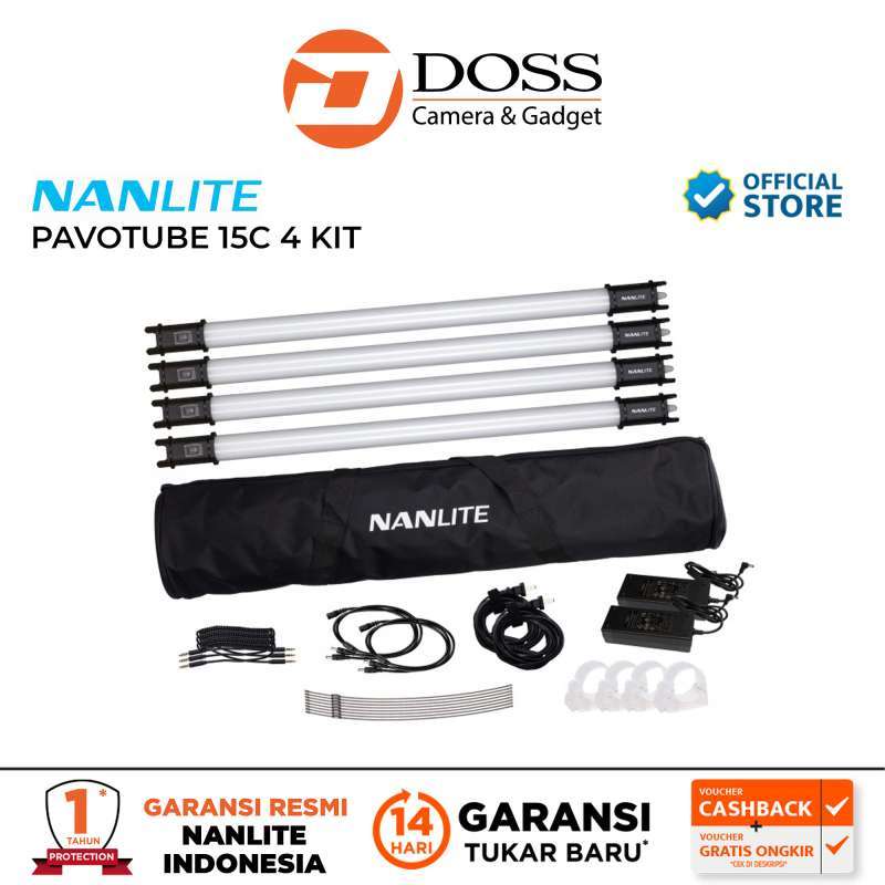 Jual Nanlite Pavotube 15C 4 Kit - Pavotube 15C di Seller Doss Official ...