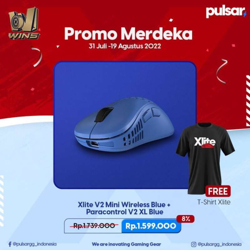 Jual Pulsar Xlite Wireless V2 Mini Mouse for Profesional Gamers di ...