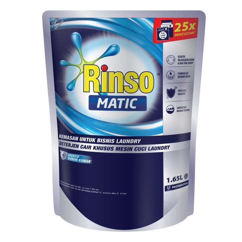 Jual RINSO Matic Liquid Detergent Professional 1.65 Liter di Seller ...