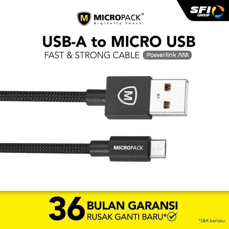 Jual Cable USB-A To Micro Micropack Cable Fast And Strong 1 Meter - MC ...