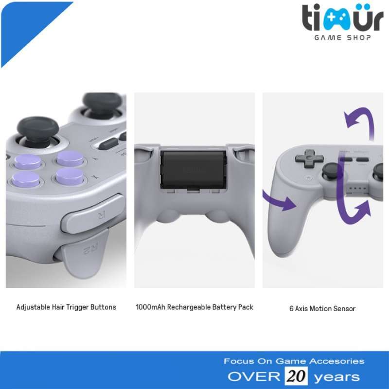 Jual Stick Stik 8bitdo SN30 PRO+ Plus Controller Wireless Gamepad ...