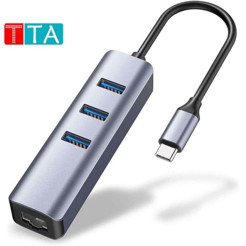 Jual Adapter Jaringan Ethernet LAN USB C Ke RJ45 Ke USB C Thunderbolt 3 ...
