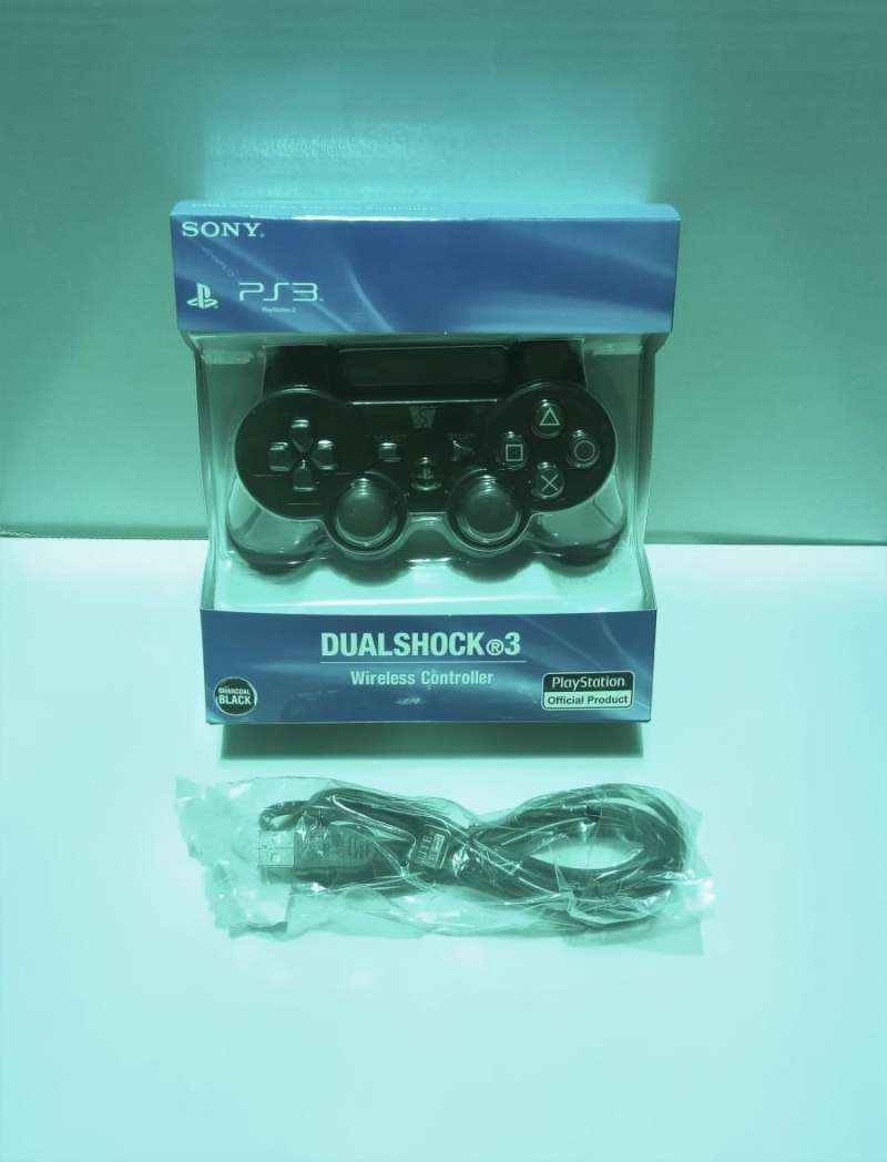 Jual Stik Stick Ps3 Wireless Original Pabrik + Kabel Charger Ps 3 Ori ...